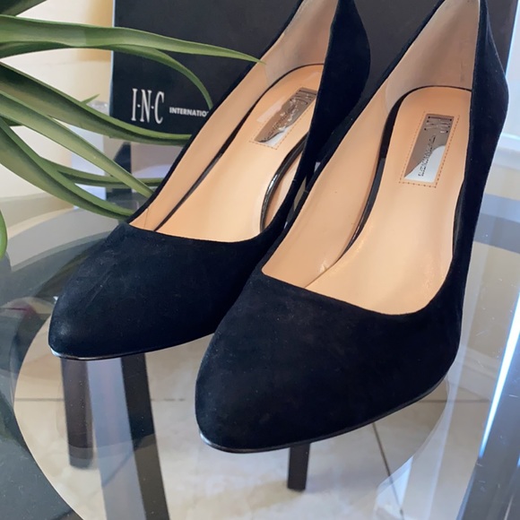 INC International Concepts | Shoes | Inc Black Suede Heels | Poshmark